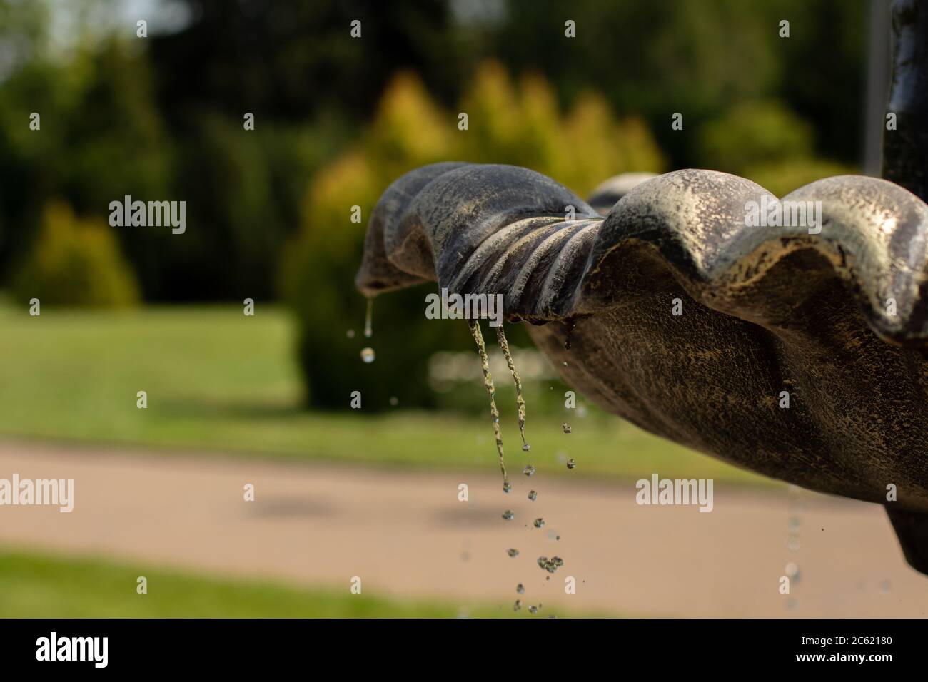splashing water from classic fountain Stock Photo - Alamy