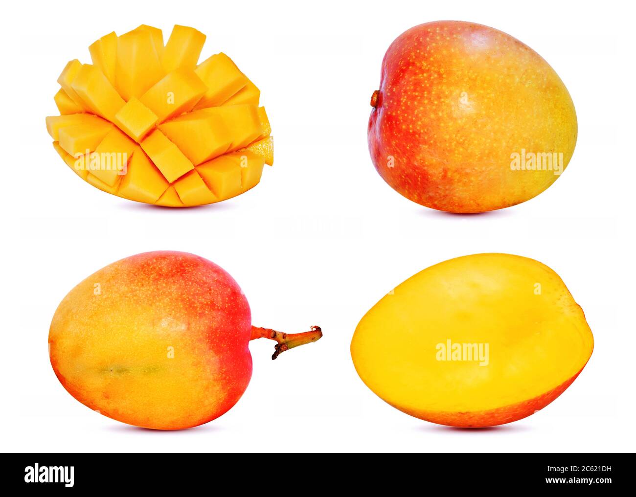 Sweet Mango fruit isolated on white background Stock Photo - Alamy
