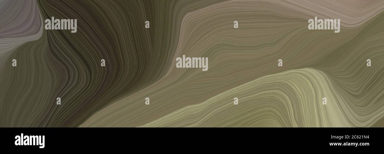 inconspicuous banner with elegant modern waves background design with ...