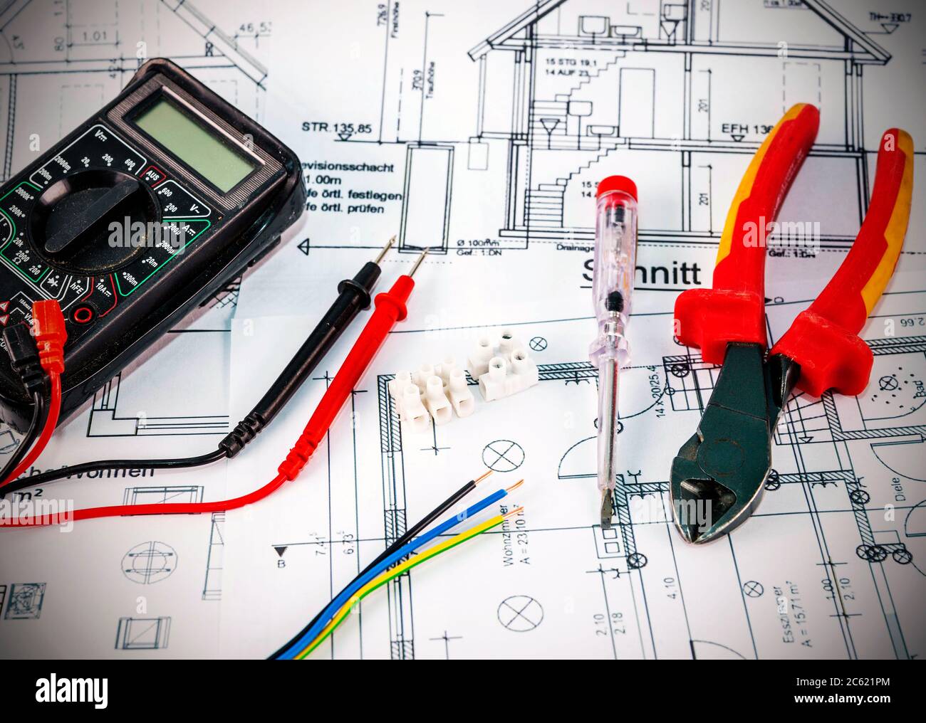 Electrical wiring work housing hi-res stock photography and images - Alamy