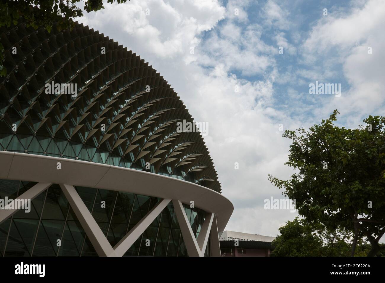 Beautiful spiky building, Singapore Stock Photo - Alamy