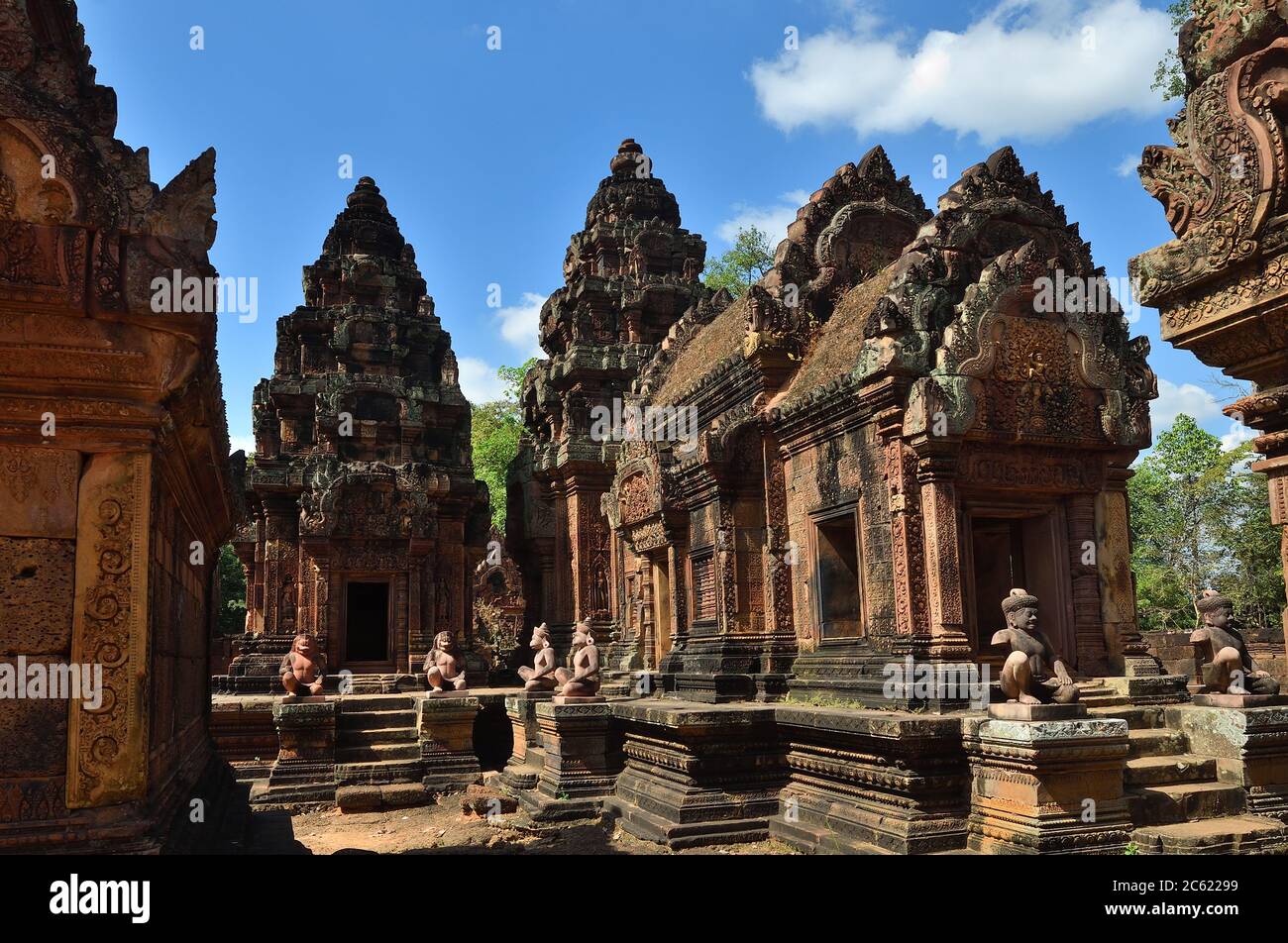 Banteay Srei or Banteay Srey is a 10th-century Cambodian temple ...