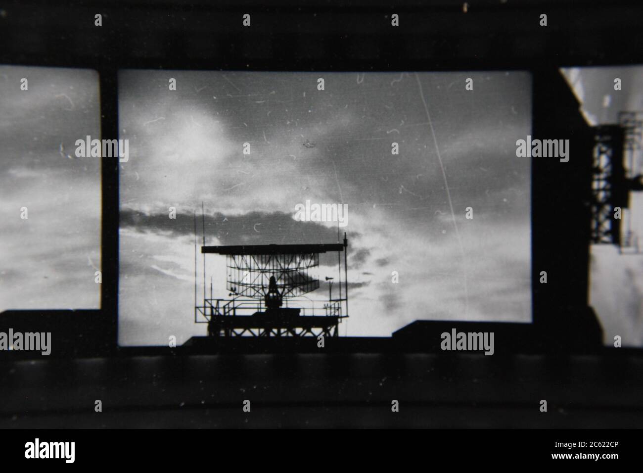 Fine 70s vintage contact print black and white photography of a giant ...