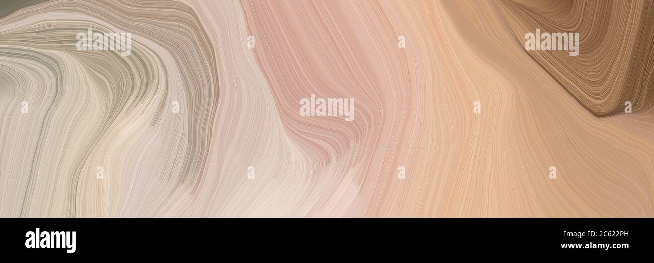 unobtrusive header with elegant modern waves background design with tan ...