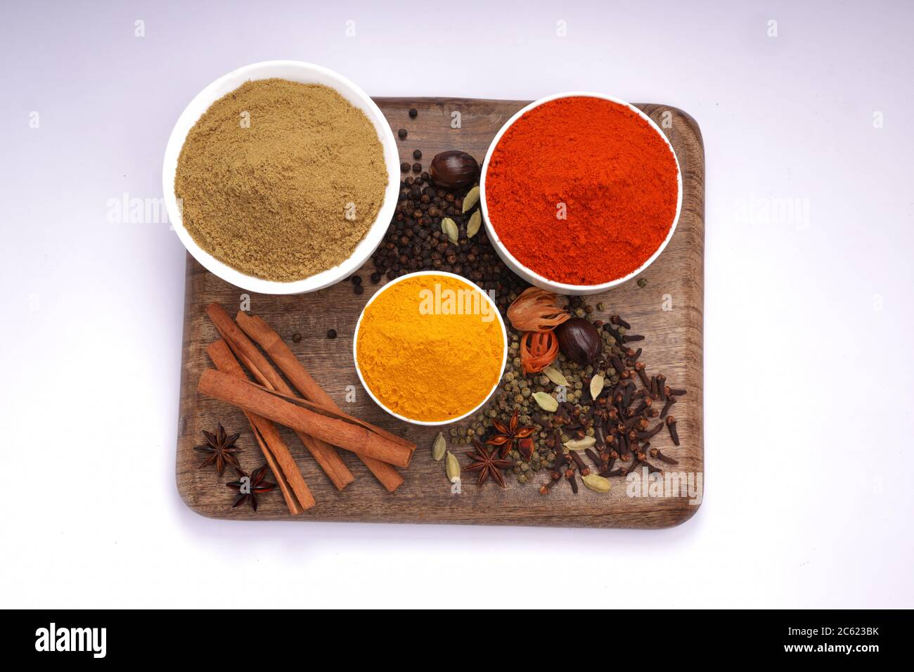 Indian spices with nutmeg hi-res stock photography and images - Alamy