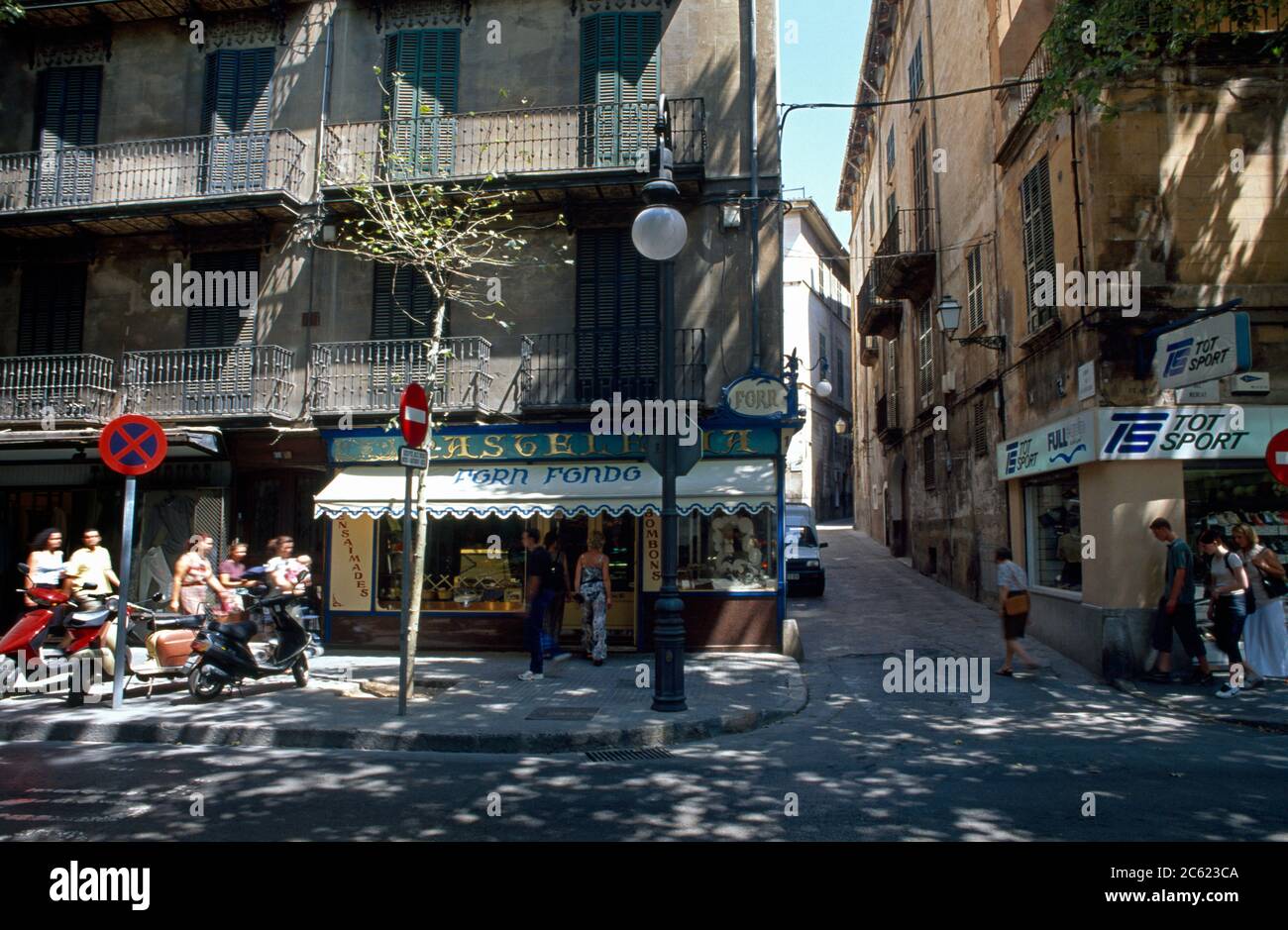 Palma Majorca Spain, People Walking in Street Stock Photo - Alamy