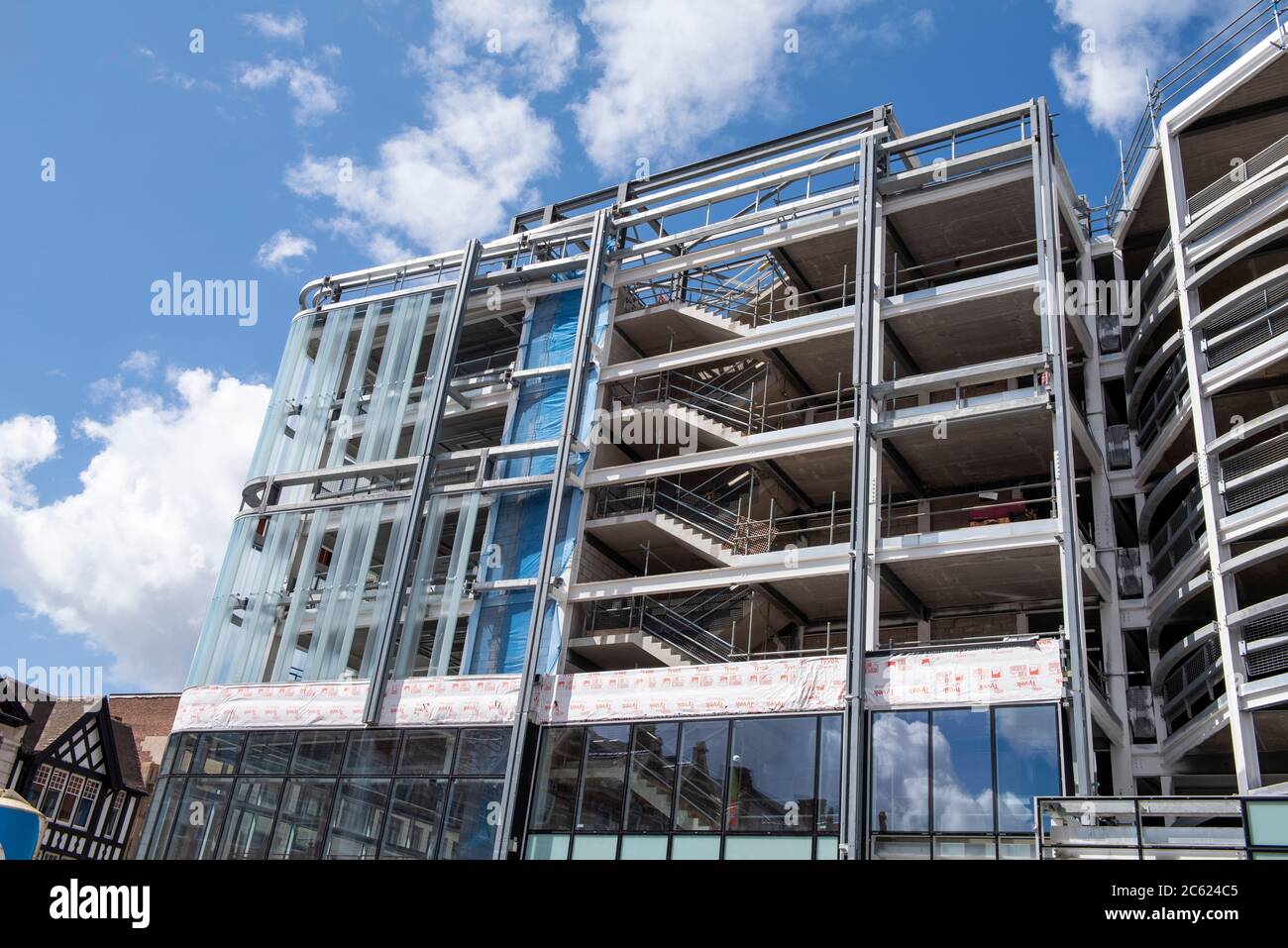 The new Broadmarsh Car Park and Library Development in Nottingham City ...
