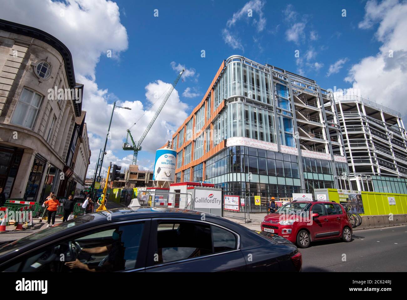 The new Broadmarsh Car Park and Library Development in Nottingham City ...