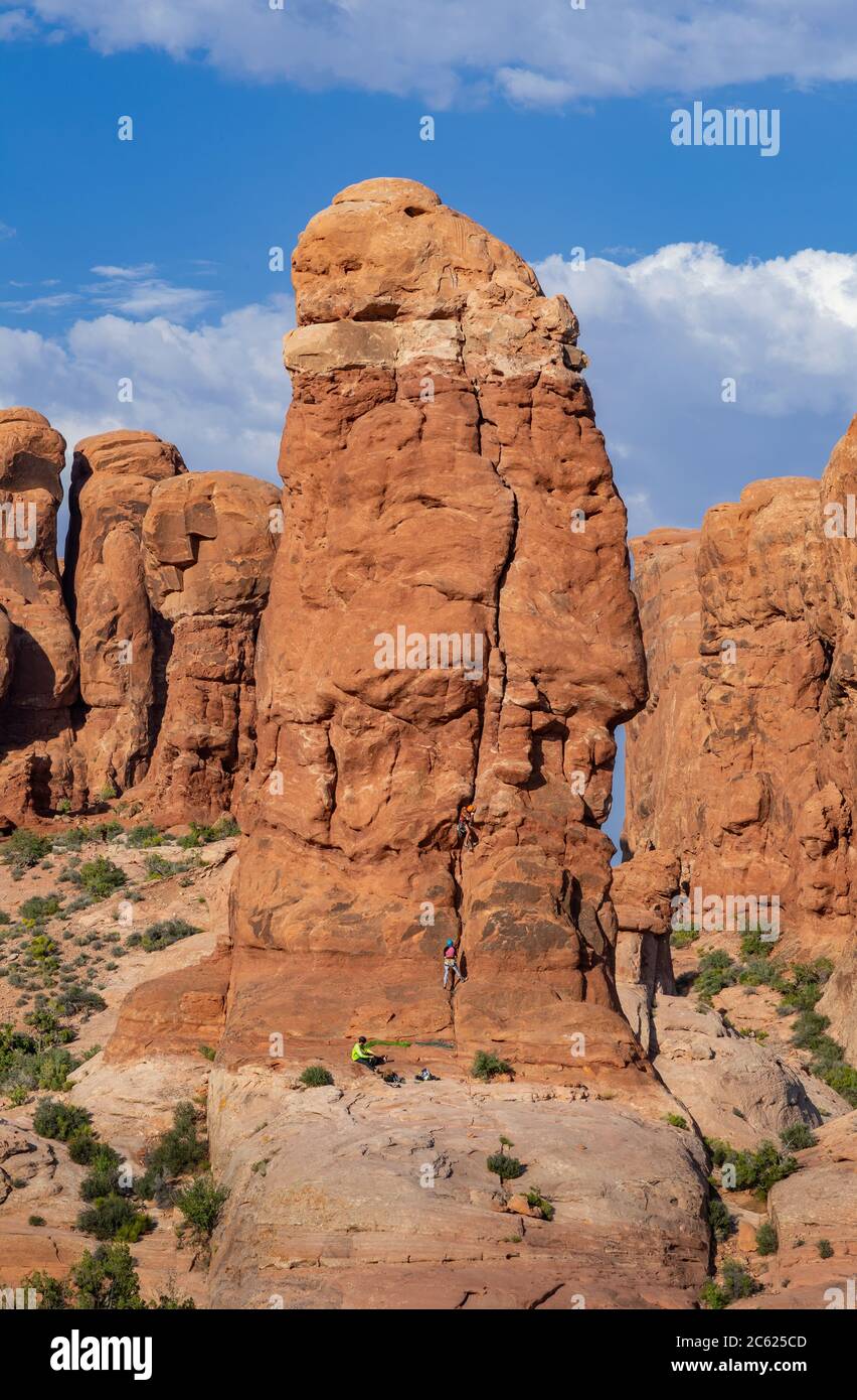 Natural erosion arches national park hi-res stock photography and ...