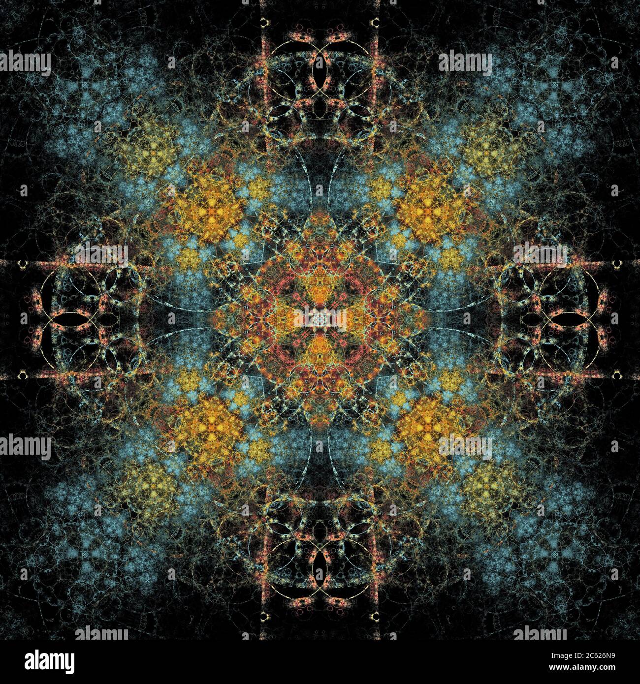 Flame Fractal - Medieval Cross Design Stock Photo - Alamy