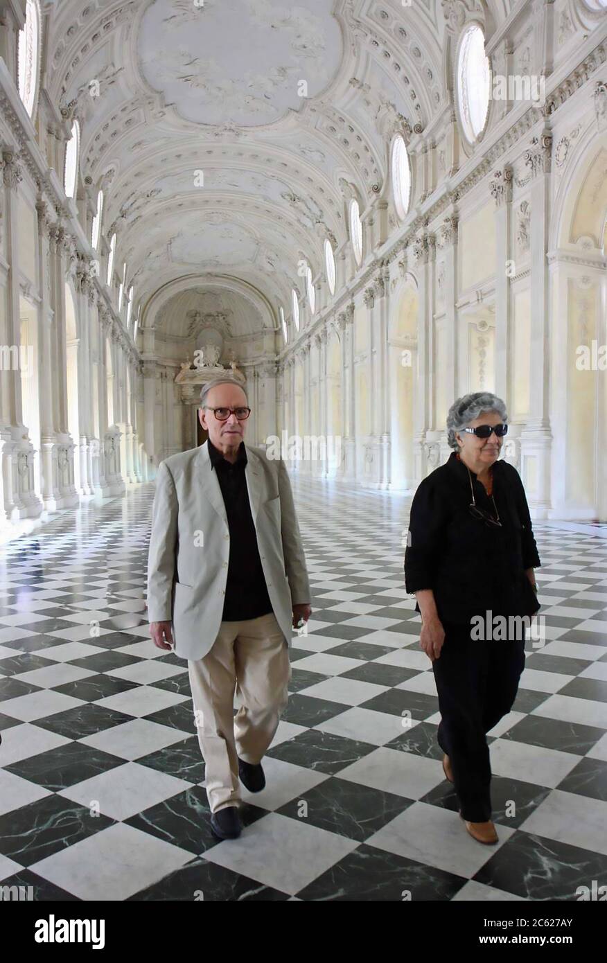 Ennio morricone and wife maria travia hi-res stock photography and ...