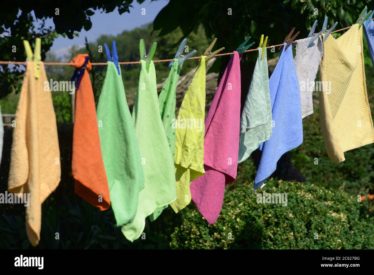 Drying rags hi-res stock photography and images - Alamy