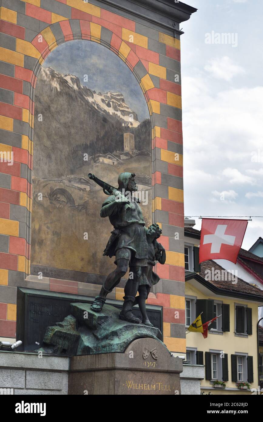 William tell monument hi-res stock photography and images - Alamy