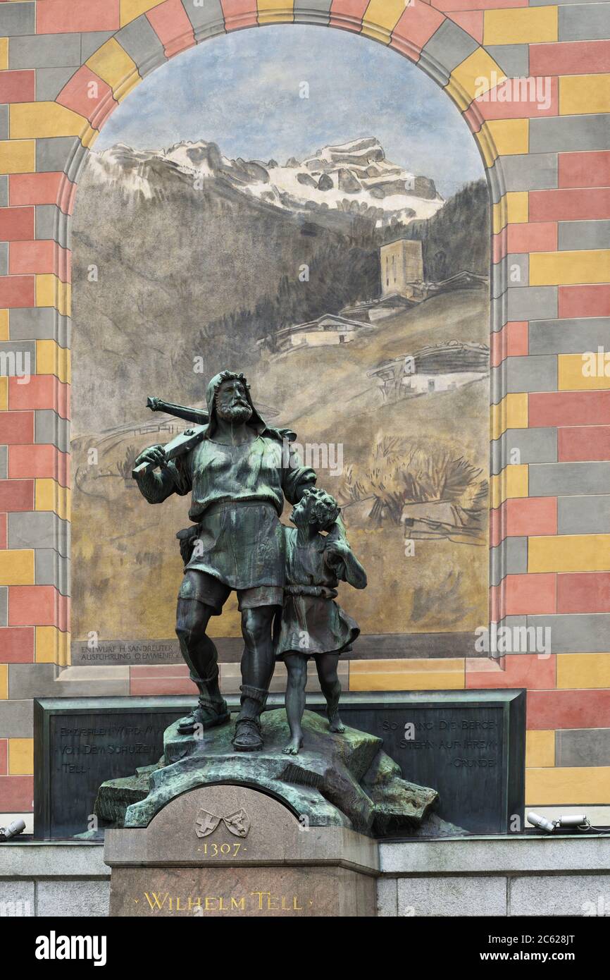 William tell monument hi-res stock photography and images - Alamy