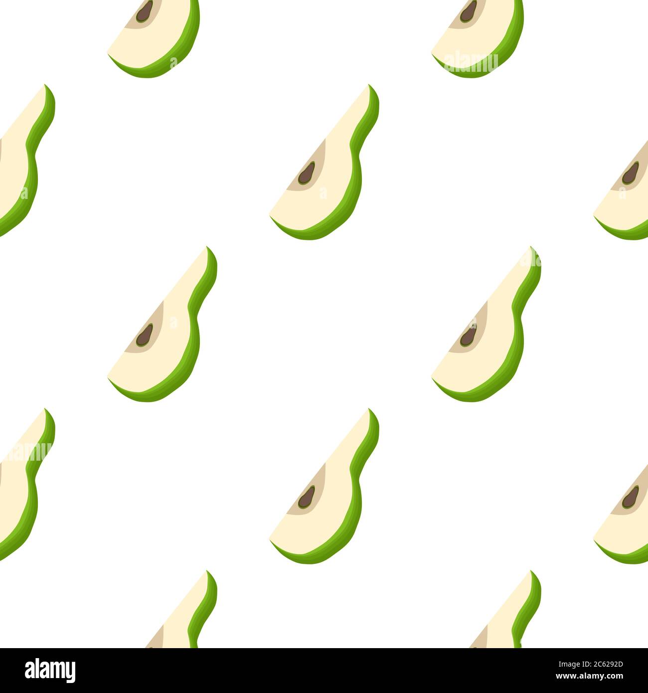 Illustration on theme big colored seamless pear, bright fruit pattern ...