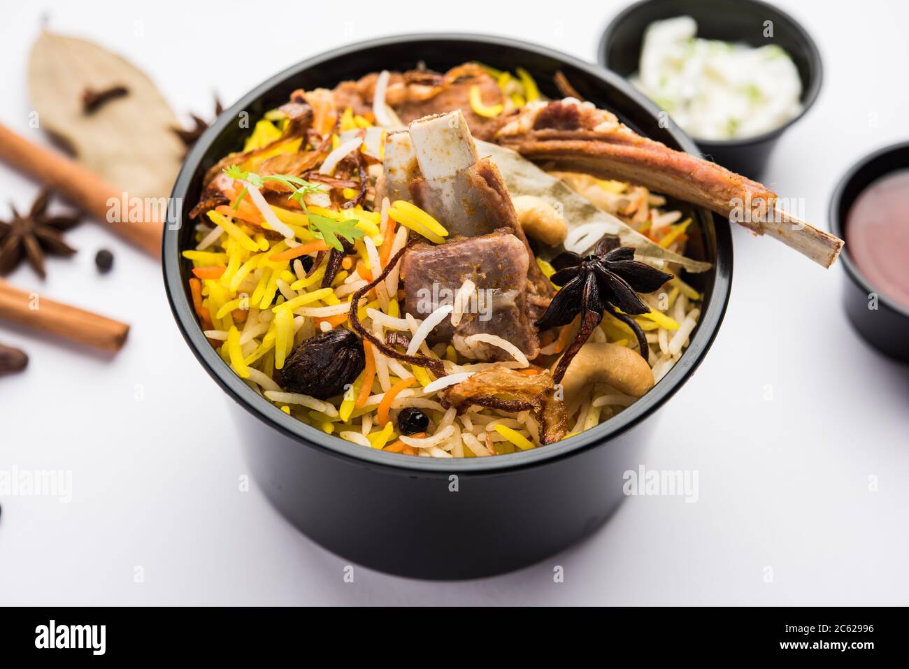 Restaurant style Gosht or Mutton Biryani or Pulao packed for home ...