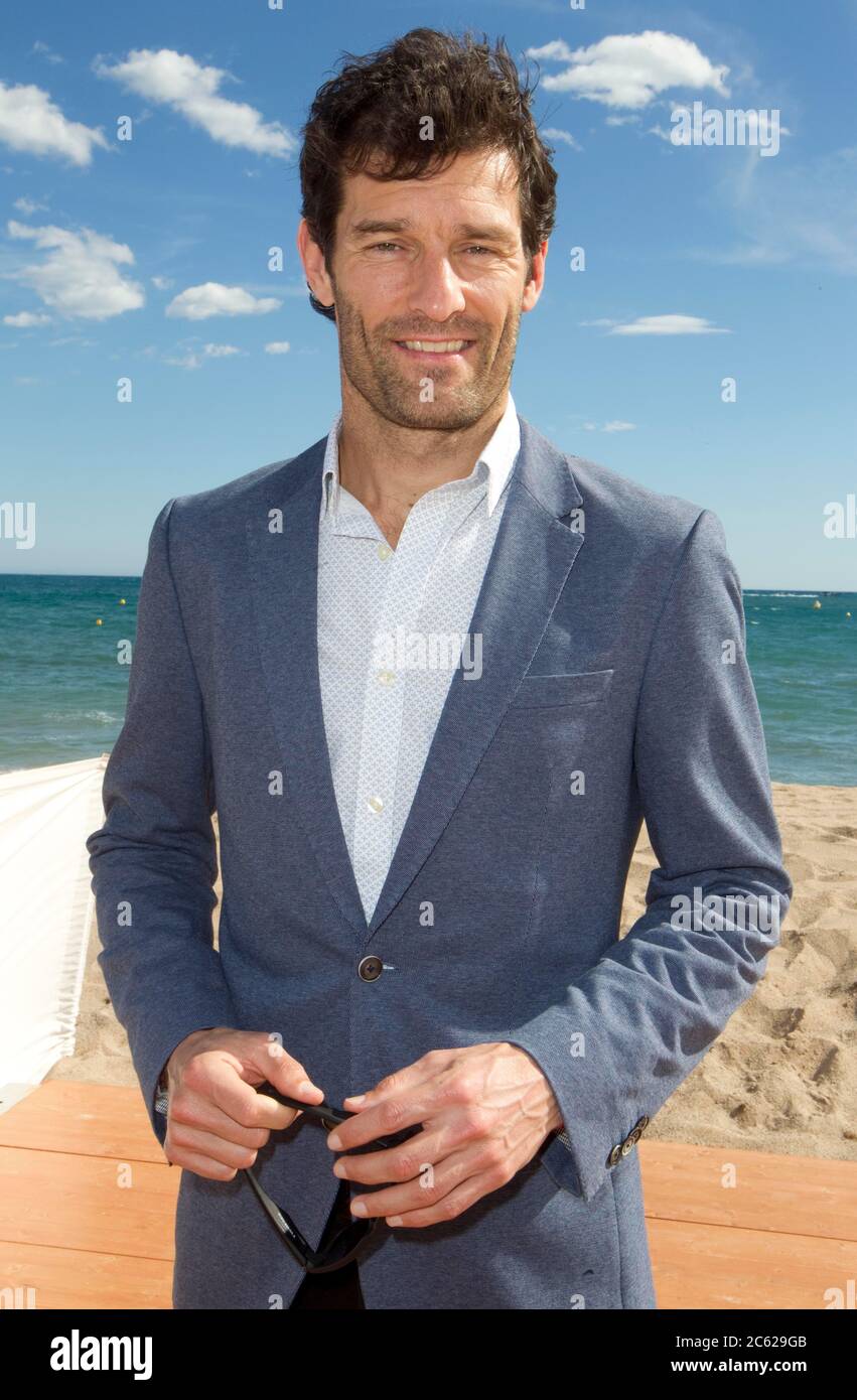 Cannes, France - May 12, 2016: F1 Pilot Mark Webber at the Launch of ...