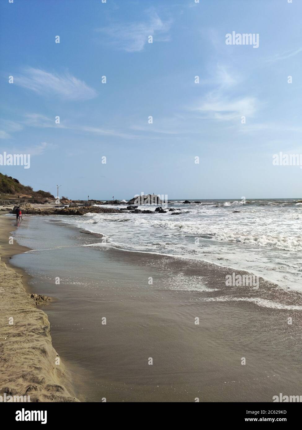 Empty lock down beach hi-res stock photography and images - Alamy
