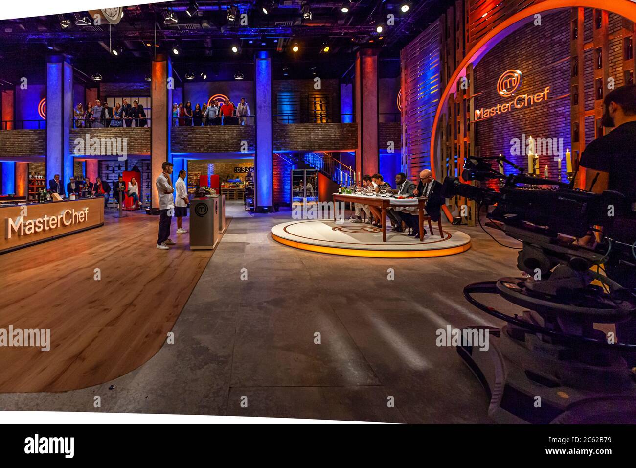 Master Chef Competition in TV Studio, Cologne, Germany Stock Photo - Alamy