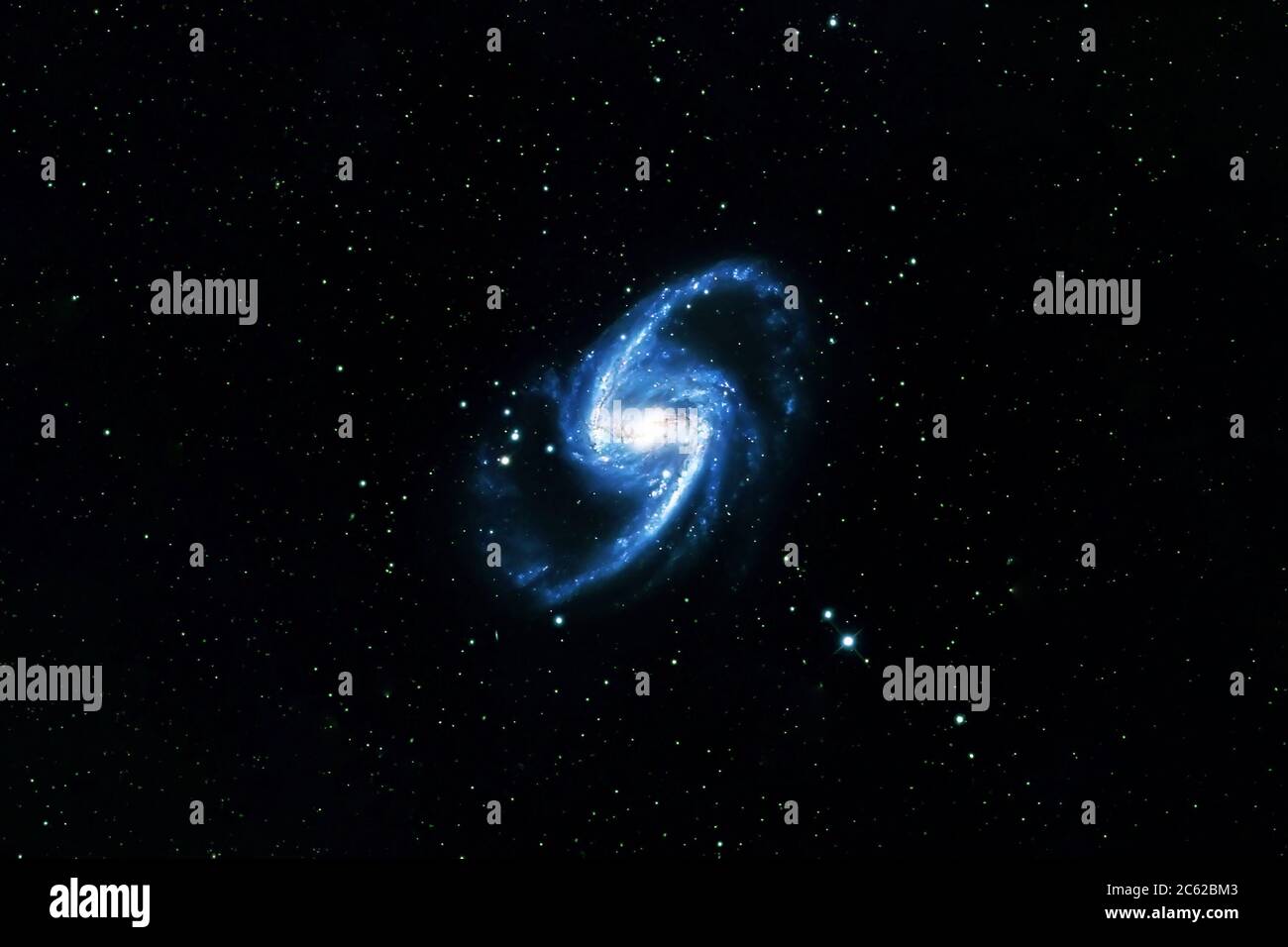 Beautiful space, blue nebula. Elements of this image were furnished by ...