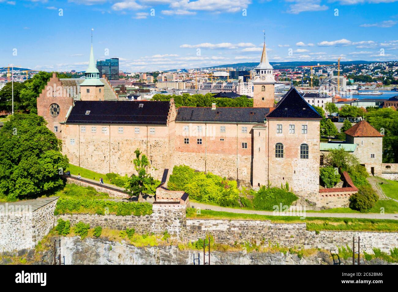 Akershus Fortress in Oslo, Norway. Akershus Festning is a medieval ...
