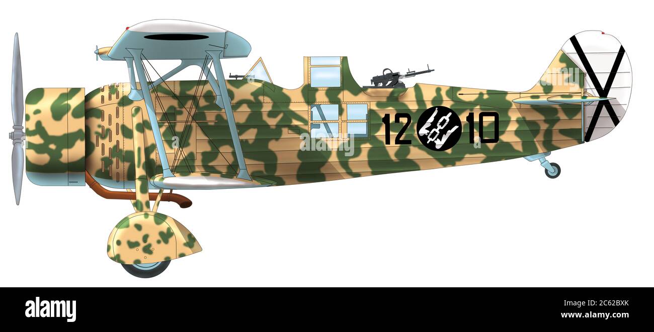 IMAM Ro.37bis of the Group 4-G-12 of the Spanish National Aviation ...