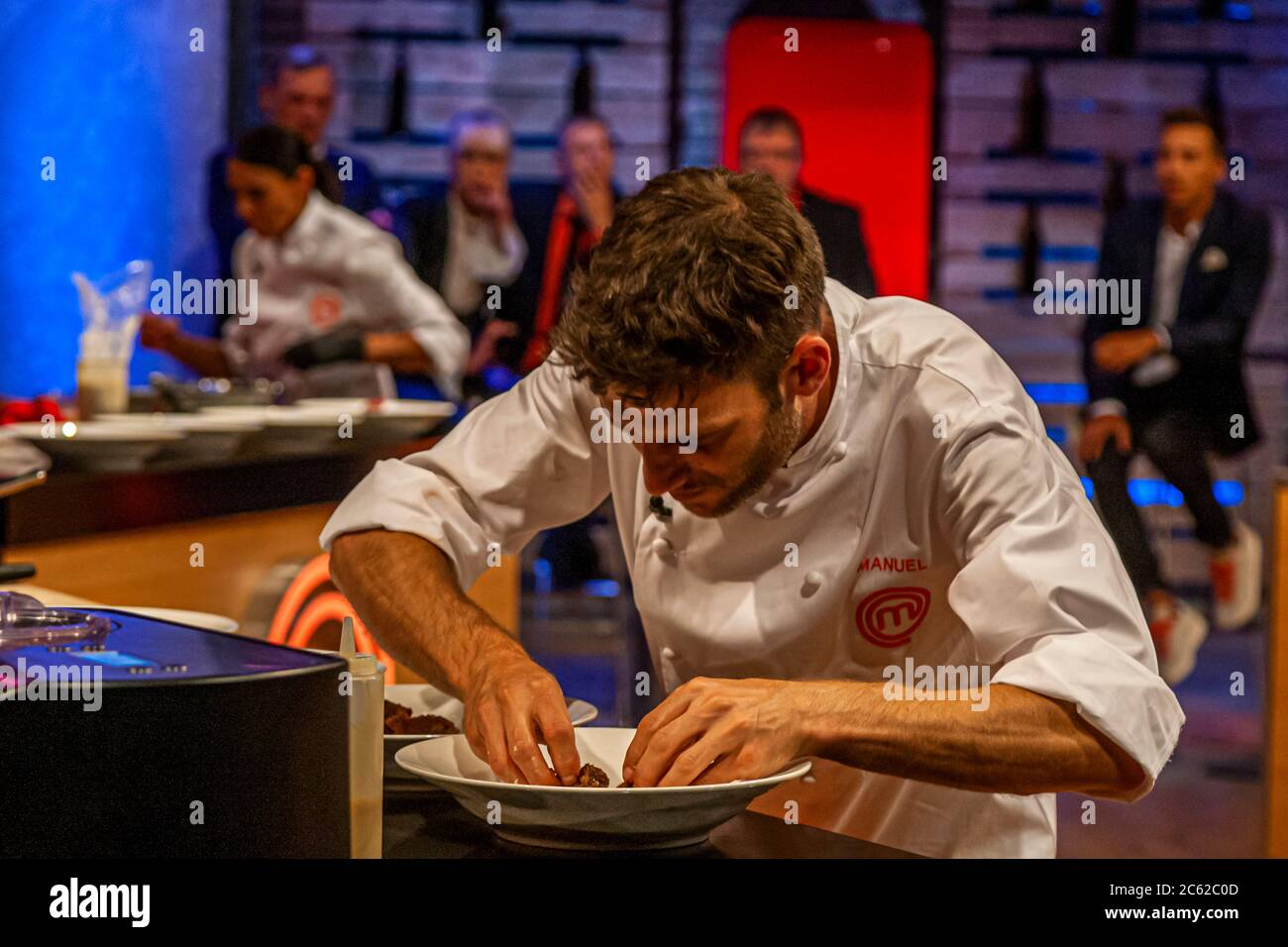 Master Chef Competition in TV Studio, Cologne, Germany Stock Photo - Alamy