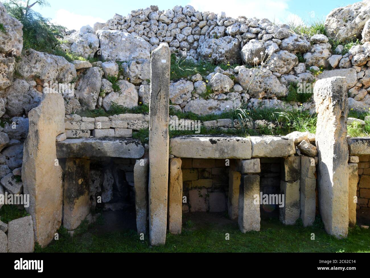 Gozo, Malta. 17th Feb, 2020. The Neolithic Ggantija temple complex on ...