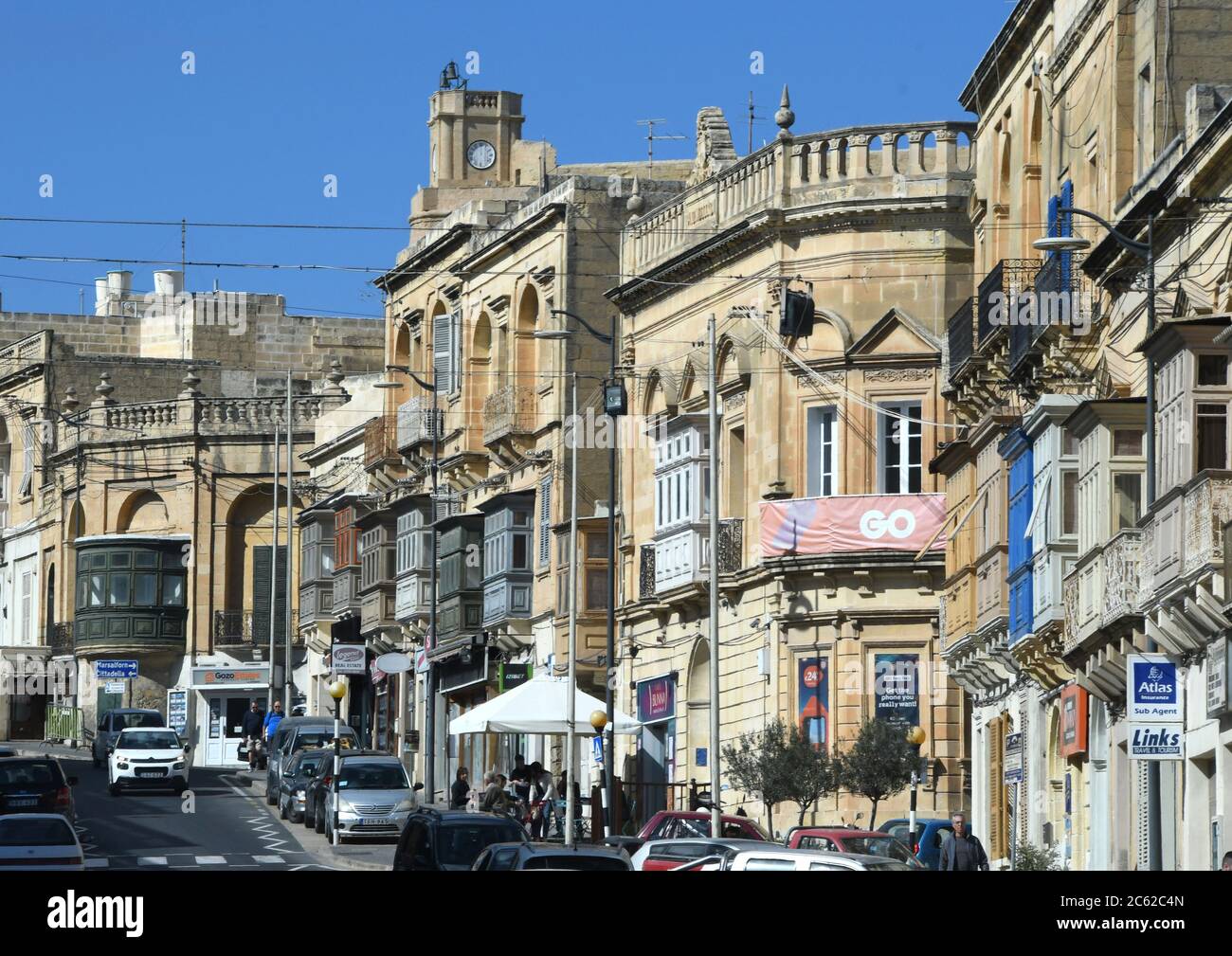 Victoria, Gozo, Malta. 17th Feb, 2020. The hilly city of Victoria is ...