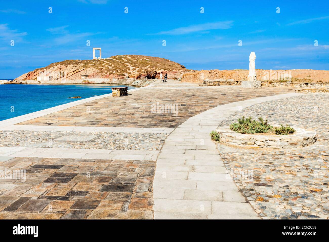 Naxos Portara or Apollo Temple entrance gate on Palatia island near ...