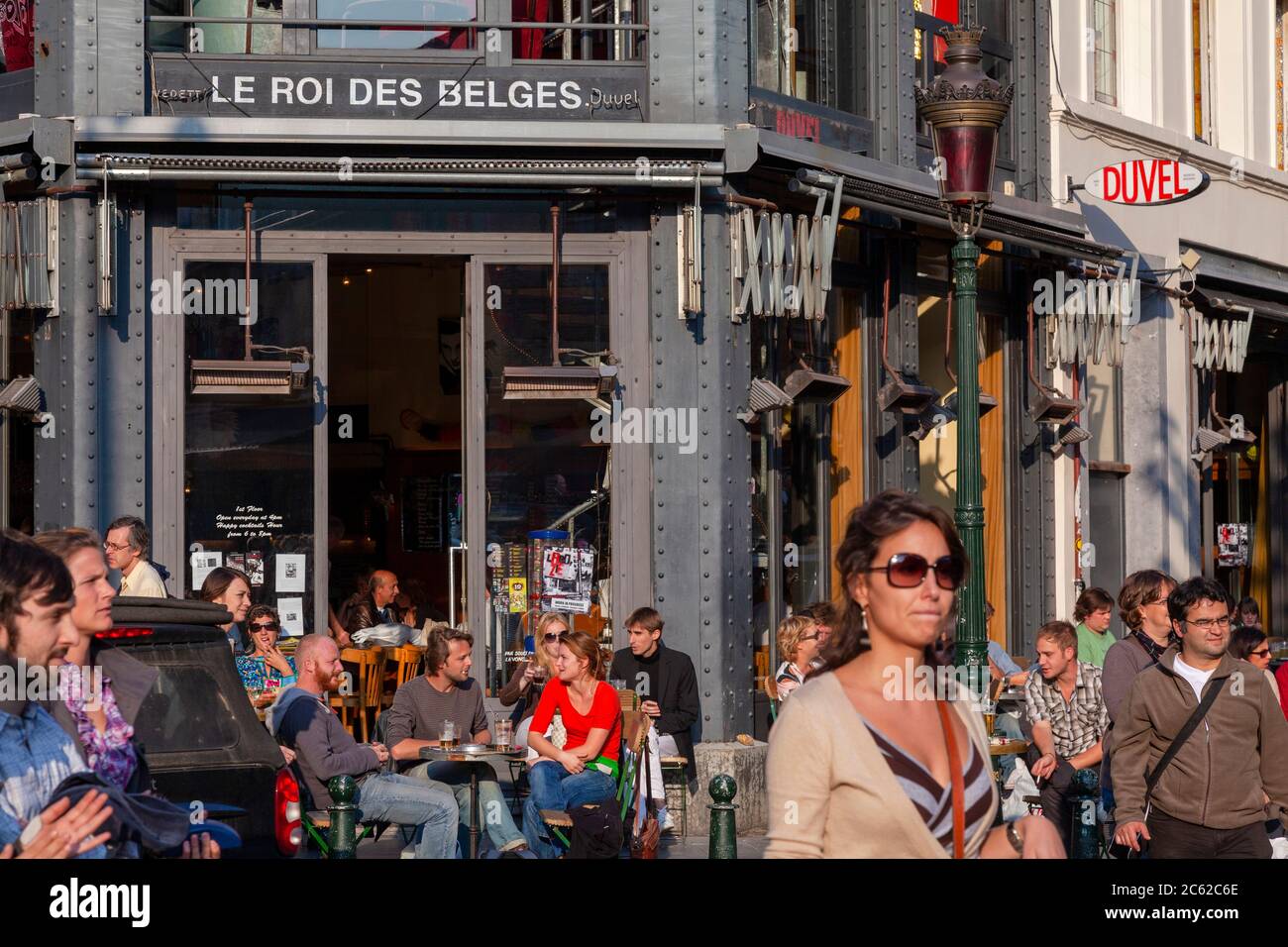 Bar Scene, Brussels, Belgium Stock Photo - Alamy