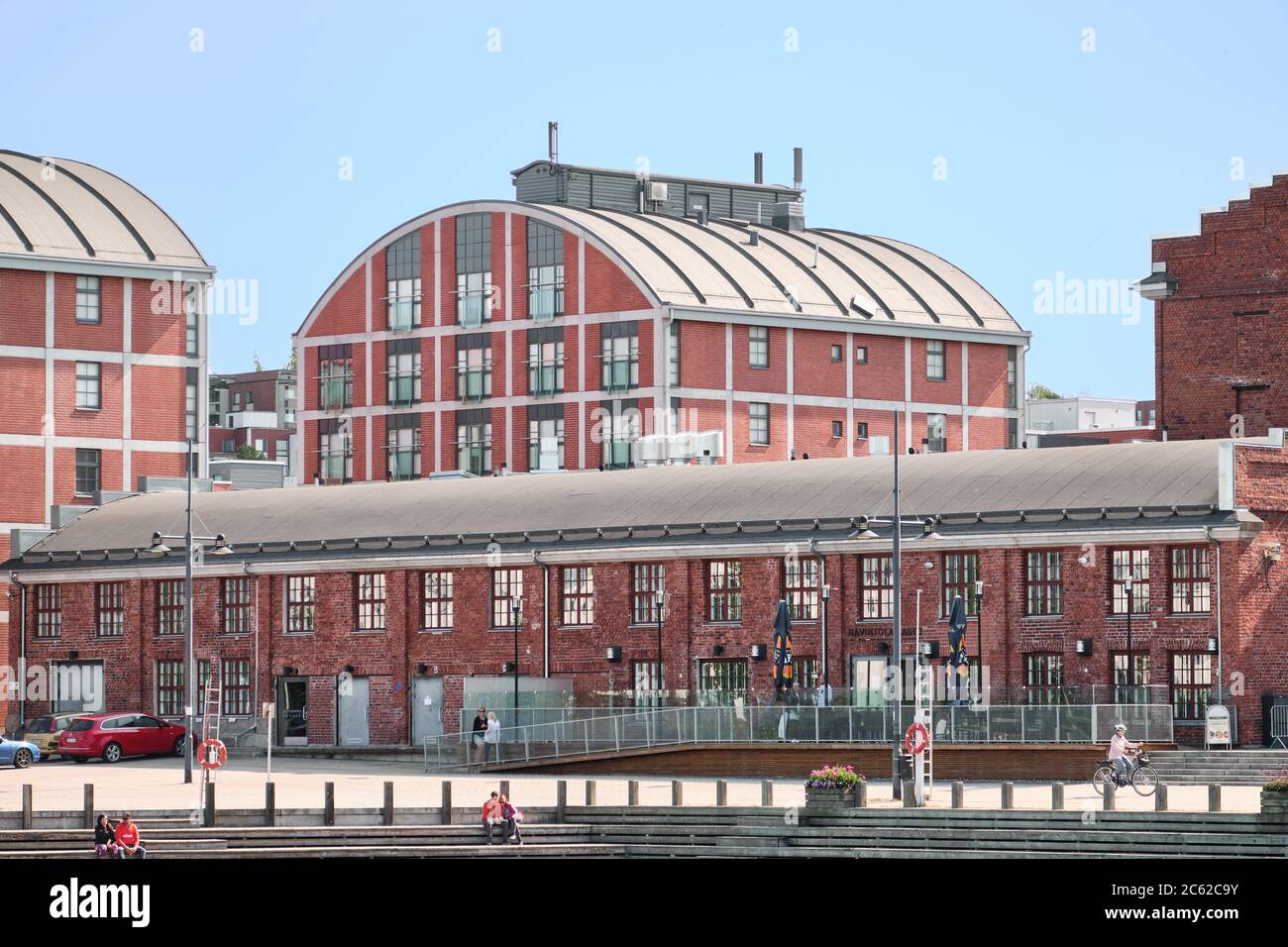 Lahti, Finland - August 6, 2019: The old factory was rebuilt into ...