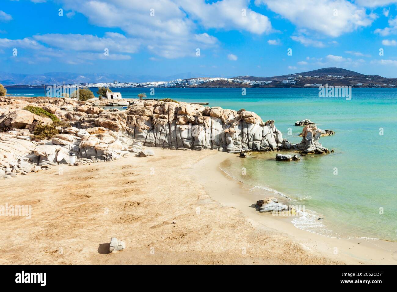 Kolimbithres beach with beauty stone rocks on the Paros island in ...