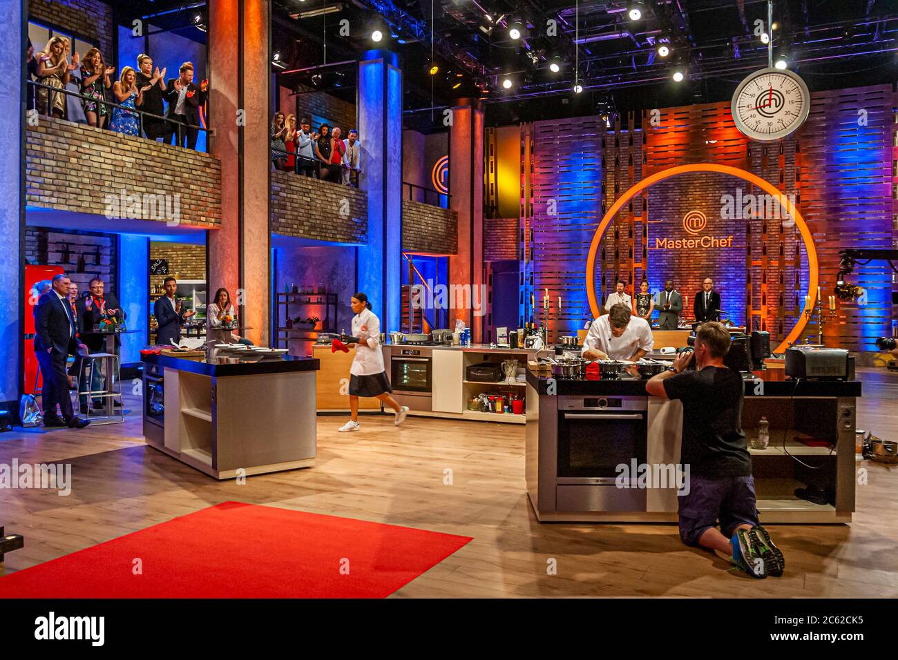 Master Chef Competition in TV Studio, Cologne, Germany Stock Photo - Alamy