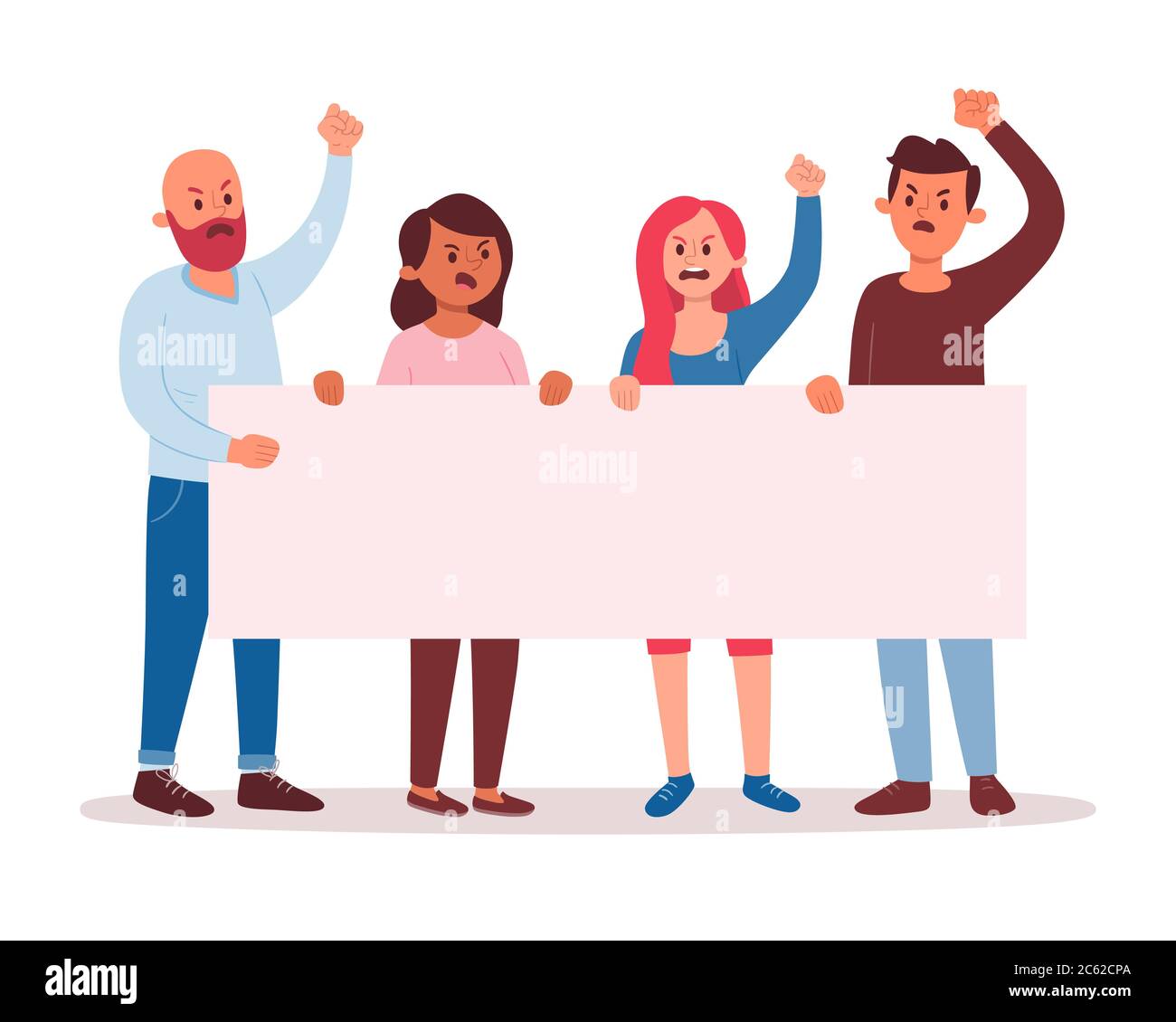 Manifestation protest activists group Cut Out Stock Images & Pictures ...