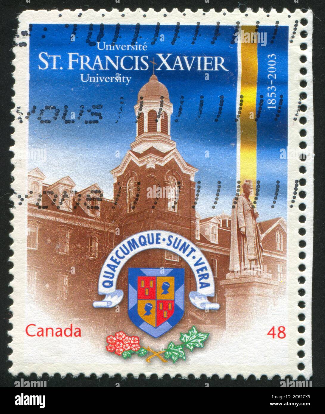 CANADA - CIRCA 2003: stamp printed by Canada, shows St. Francis Xavier ...