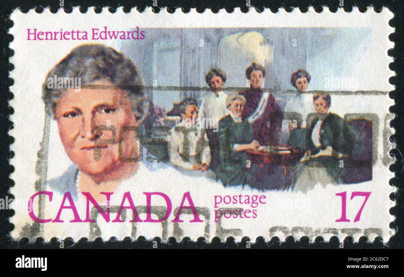 CANADA - CIRCA 1981: stamp printed by Canada, shows Henrietta Edwards ...