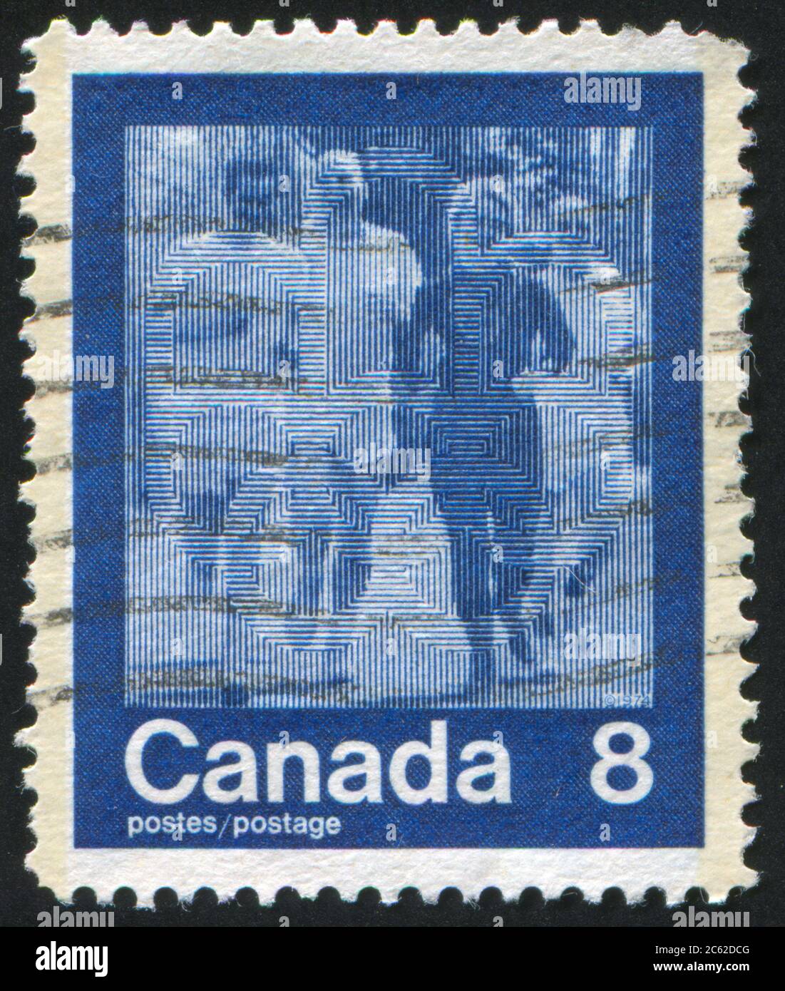 CANADA - CIRCA 1974: stamp printed by Canada, shows runner, circa 1974 ...