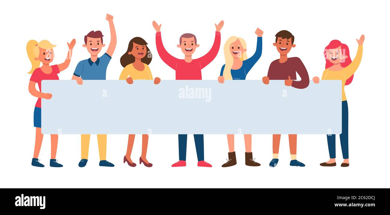 Group of seven people standing Stock Vector Images - Alamy