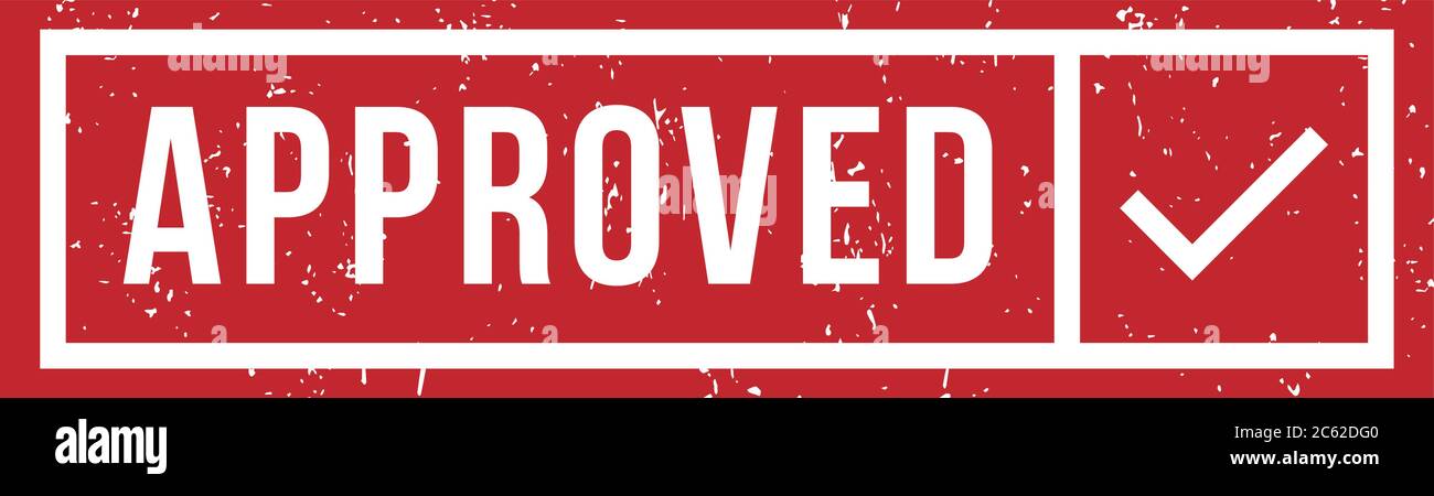 Approved rubber stamp. Isolated vector texture seal Stock Vector Image ...