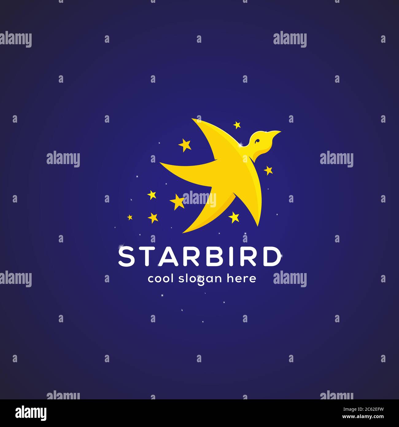 Star Bird Abstract Vector Symbol, Icon or Logo Template Stock Vector ...