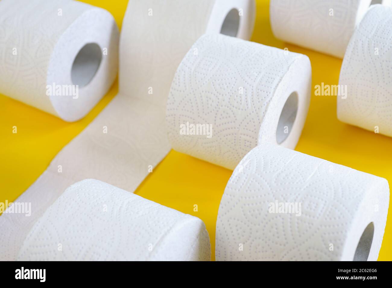 rolls of blank slip paper Stock Photo - Alamy