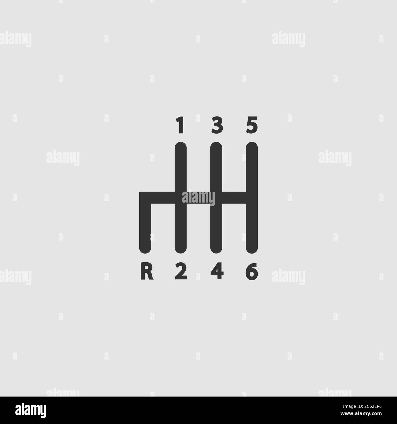 Transmission icon flat. Black pictogram on grey background. Vector ...