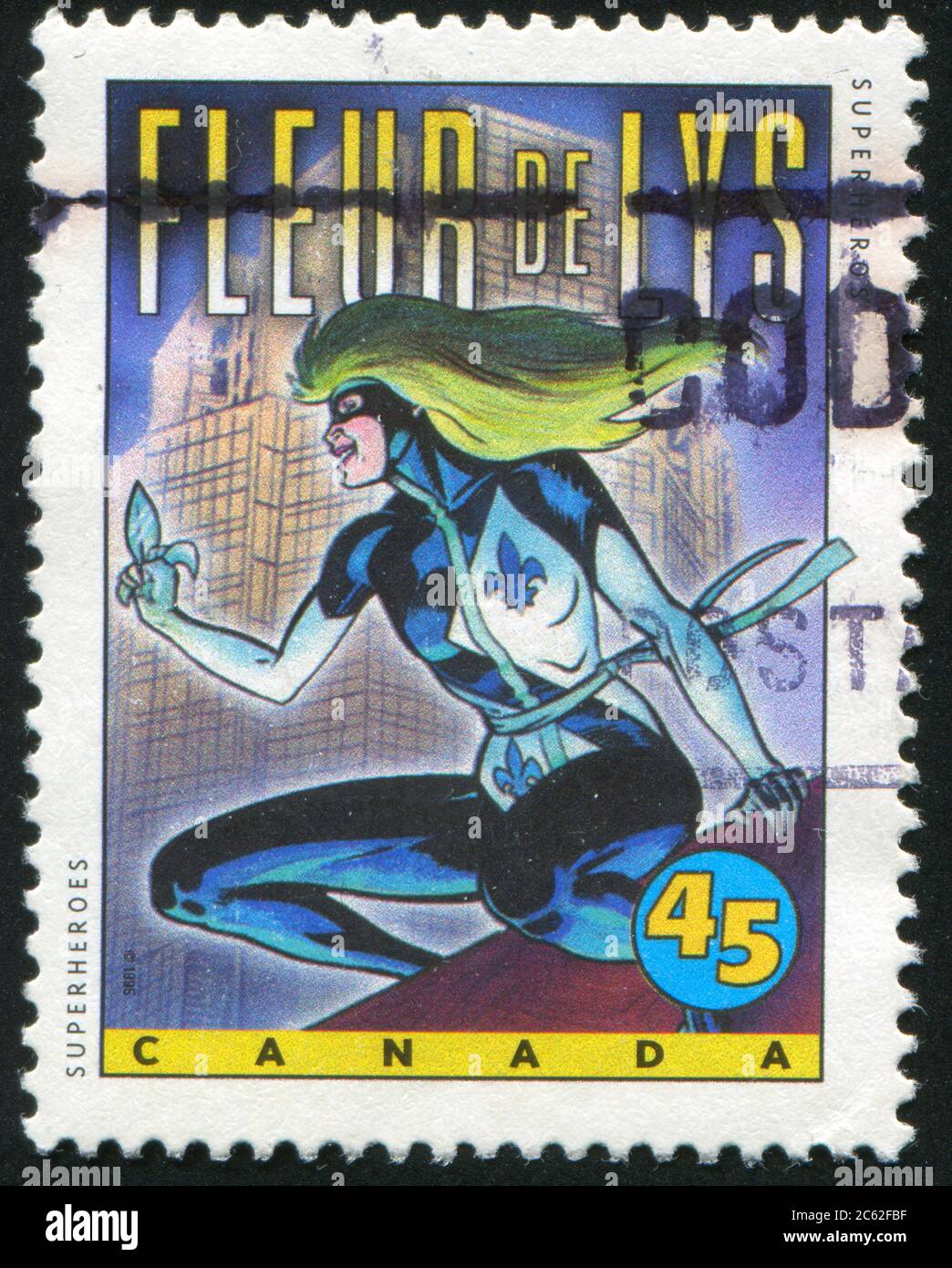 CANADA - CIRCA 1995: stamp printed by Canada, shows Comic Book ...
