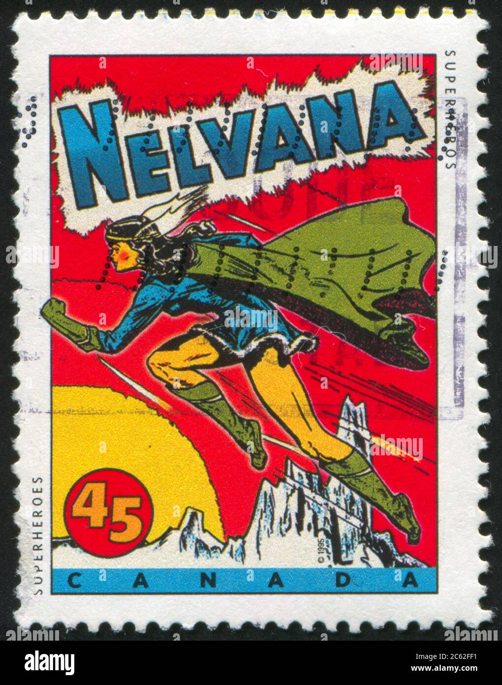 CANADA - CIRCA 1995: stamp printed by Canada, shows Comic Book ...