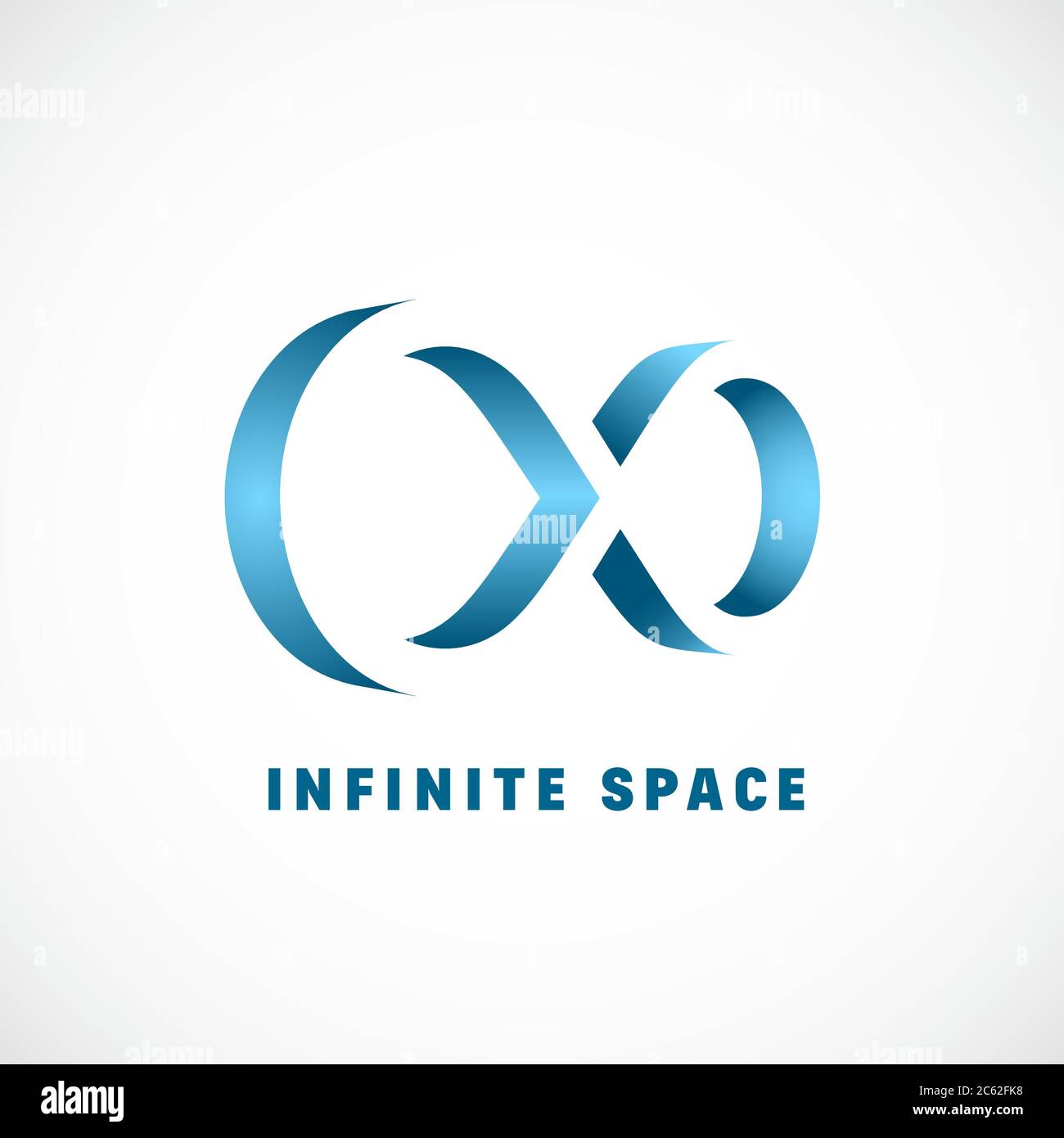 Negative Space Abstract Vector Infinity Sign, Symbol or Logo Template ...