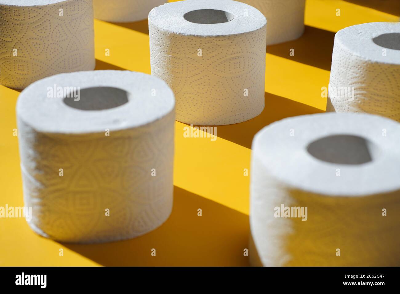 rolls of blank slip paper Stock Photo - Alamy