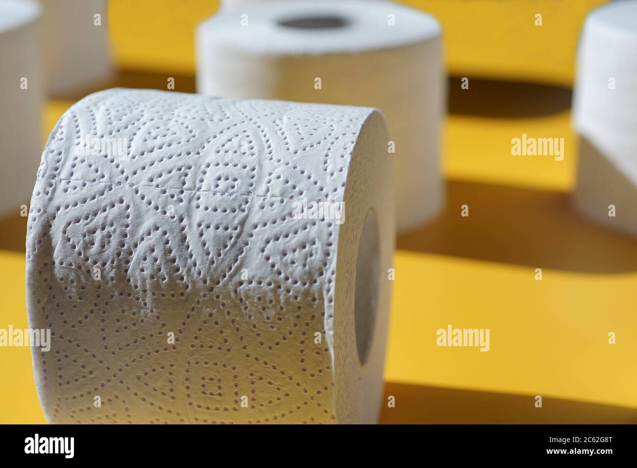 rolls of blank slip paper Stock Photo - Alamy