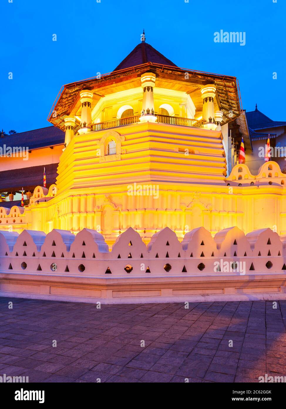 Temple of the Sacred Tooth Relic or Sri Dalada Maligawa in Kandy at ...