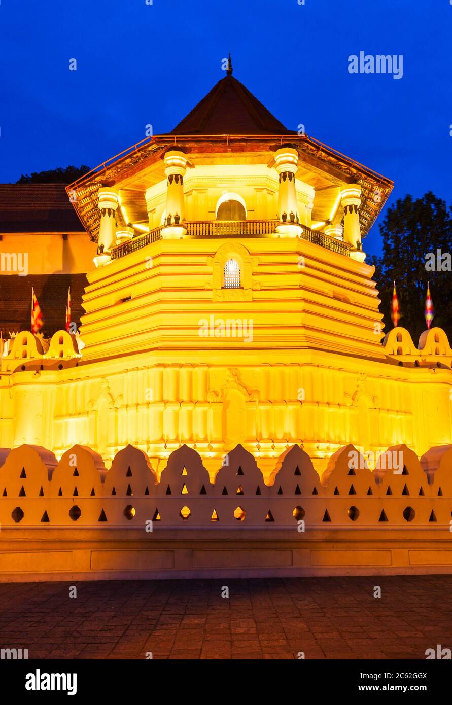 Temple of the Sacred Tooth Relic or Sri Dalada Maligawa in Kandy at ...